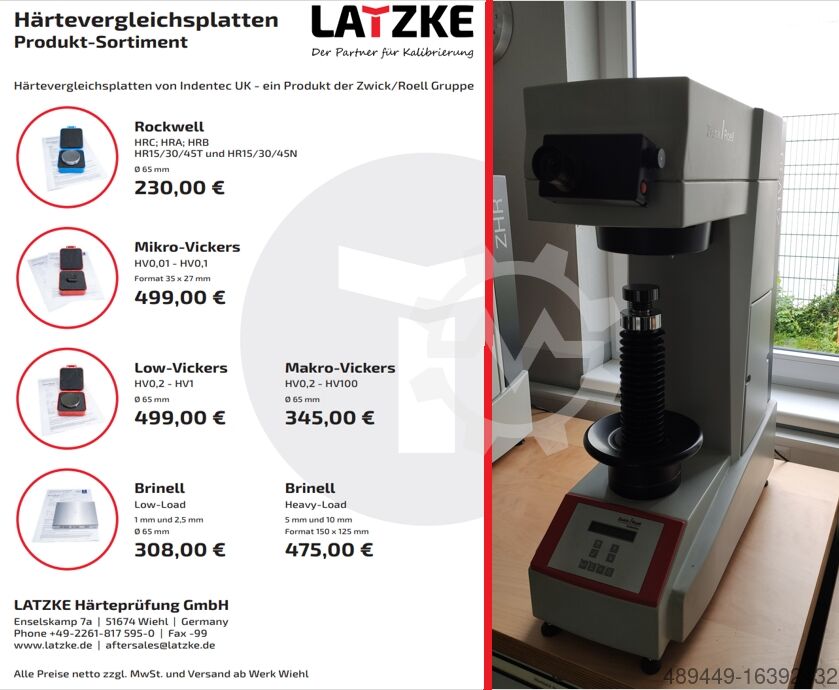 Indentec ZHV30M - Used Hardness tester listed on Used-Machines.com ⚙️
