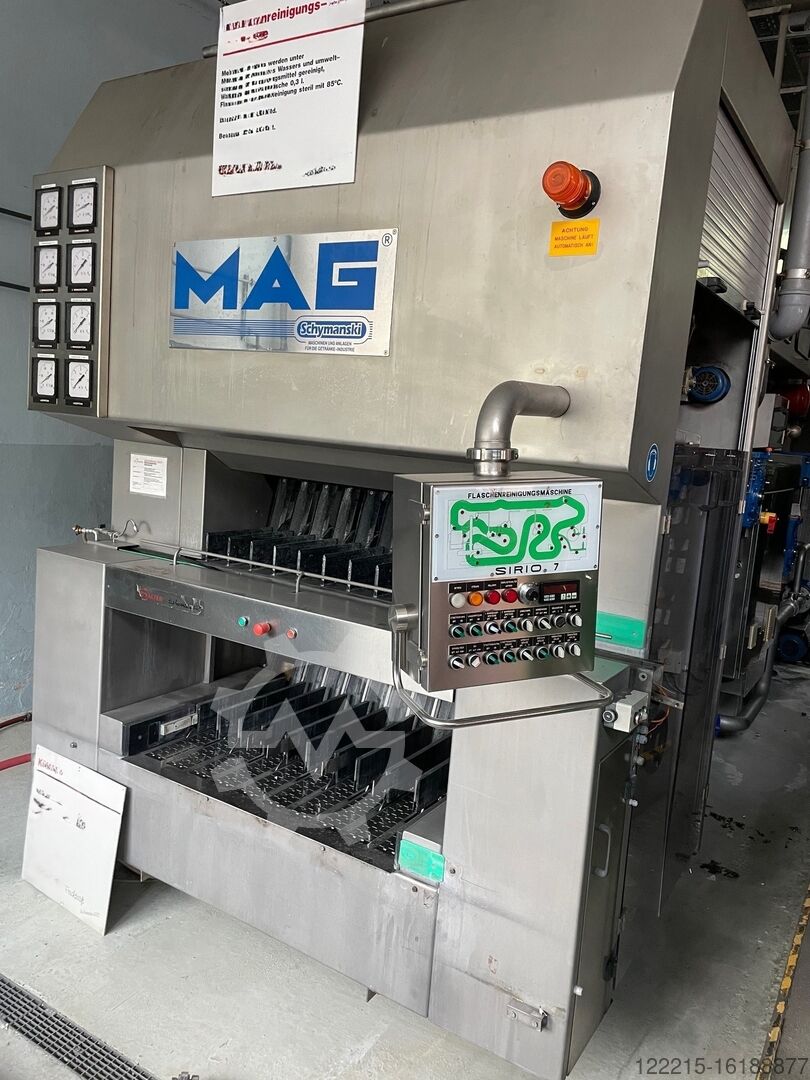 🏷️ MAG Flaschenreinigungsmaschine - used MAG Sirio 7 Bottle Washer ...