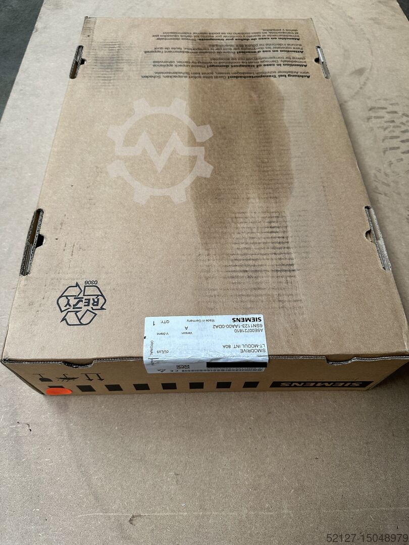 Siemens 6SN1123-1AA00-0DA2 - Used SIMODRIVE 611 power module listed on ...