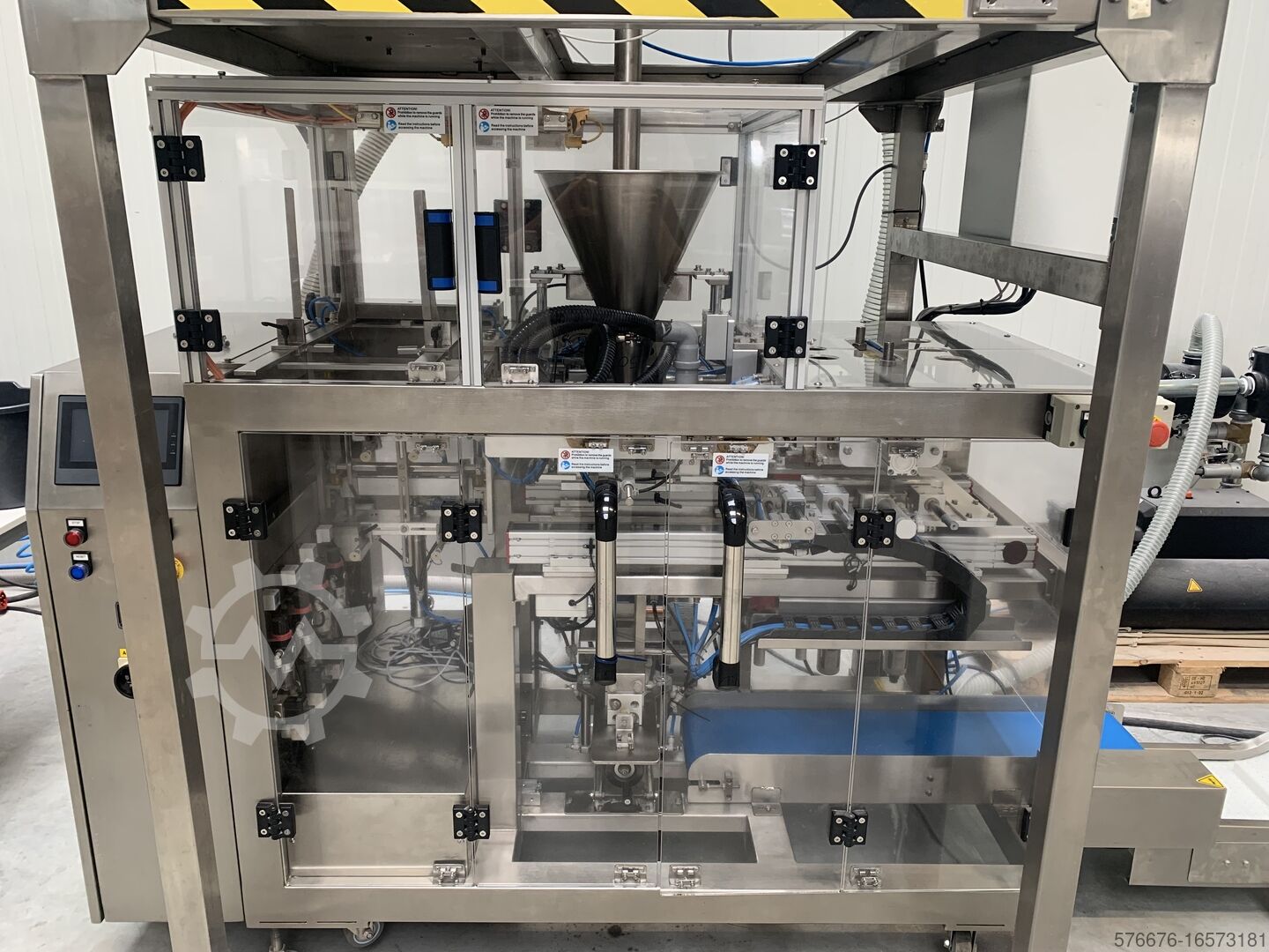 🏷️ alpha-pack DEAPHPM-250G - used Doypack bag filling machine for sale