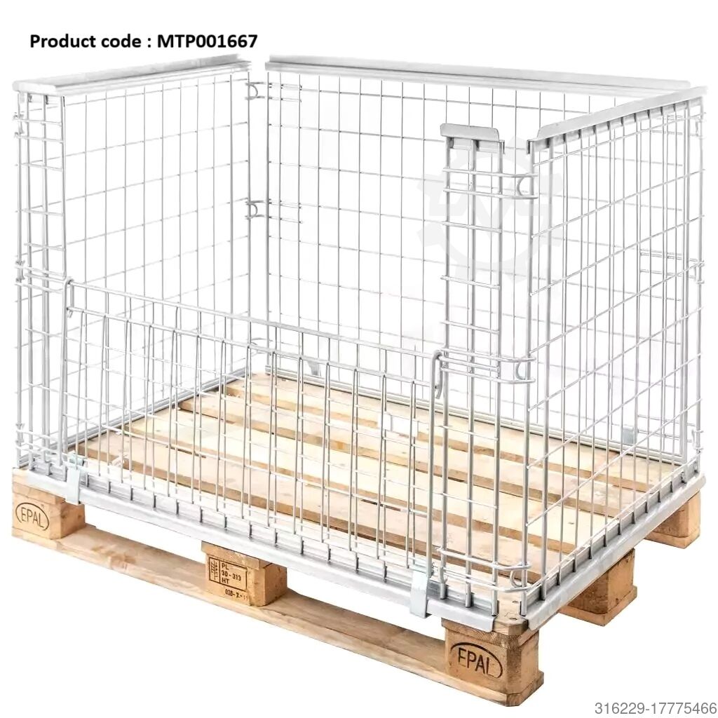 🏷️ Mega-M - used Gitterbox pallet extension basket - now for sale