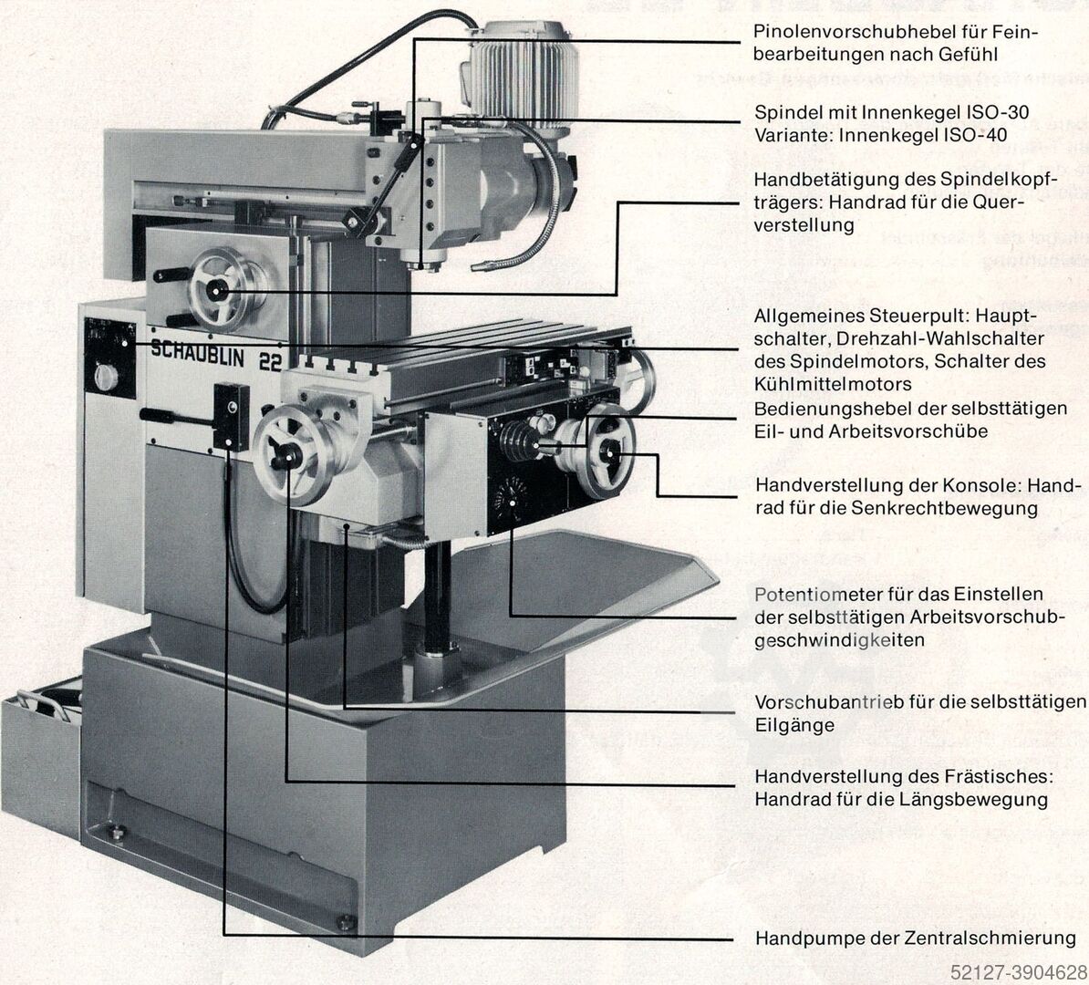 Schaublin 22 - used Universal milling machine for sale
