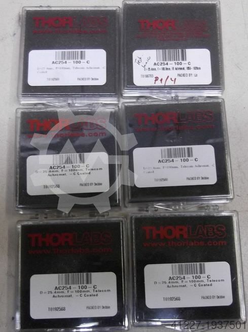 THORLABS AC254-100-C - used Lens 6 pieces for sale