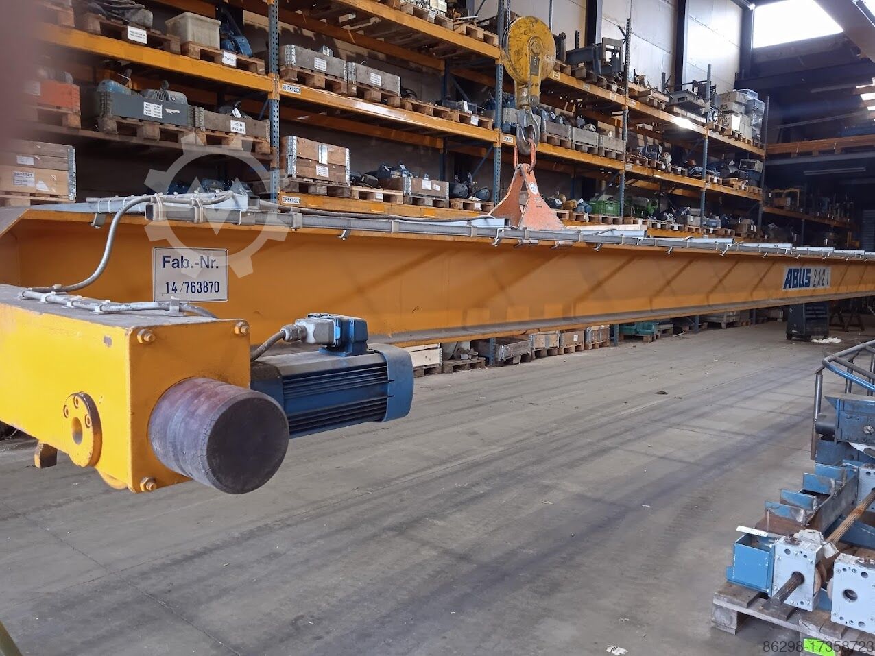 Abus EPKE - Used Abus single girder 16.820mm x 2x2t listed on Used ...