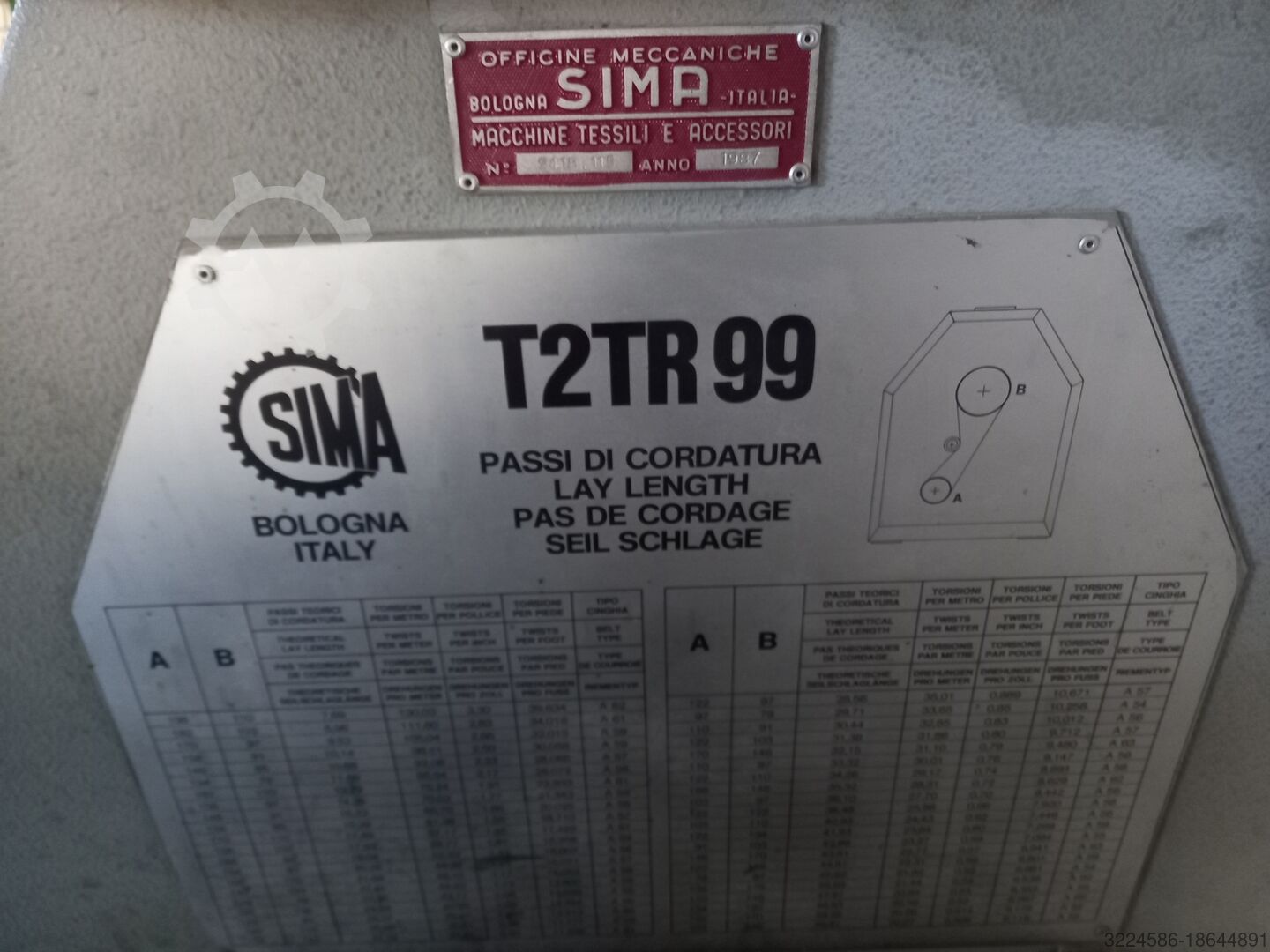 SIMA - Used Twisting machine listed on Used-Machines.com ⚙️