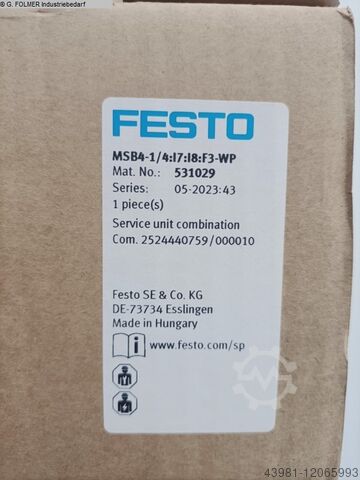 FESTO 531029 - Used Pneumatic articles listed on Used-Machines.com ⚙️